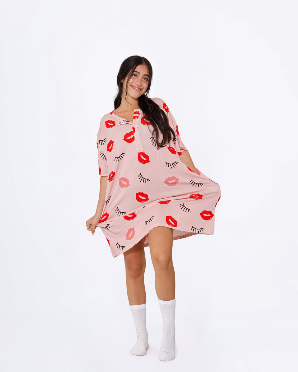 GRWM Bisou BF Sleep Tee – THE PLUFFIES